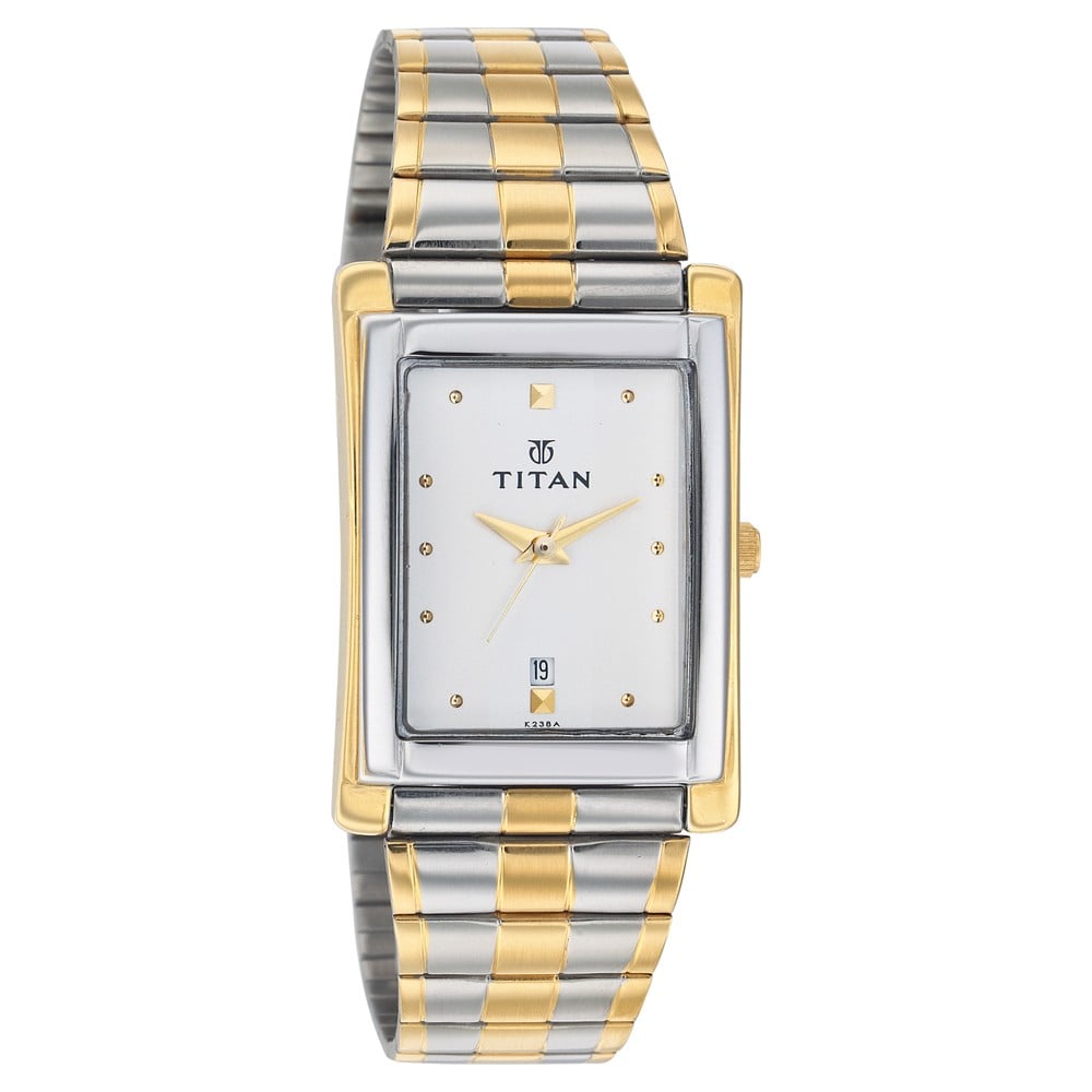 Buy Online Titan Quartz Analog with Date Silver Dial Watch for Men ...