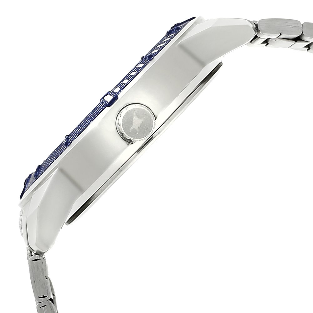 Buy Online Fastrack Denim Quartz Analog Silver Dial Stainless Steel ...