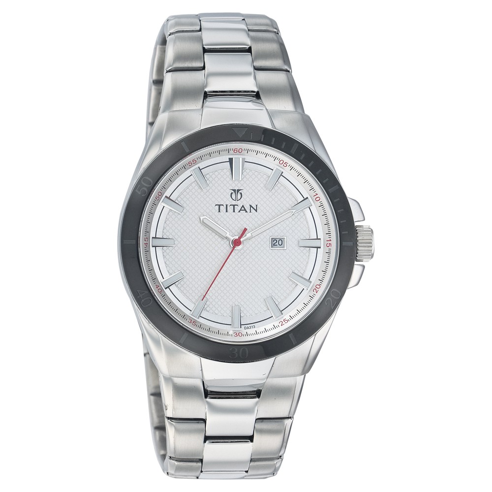 Buy Online Titan Quartz Analog with Date White Dial Watch for Men ...