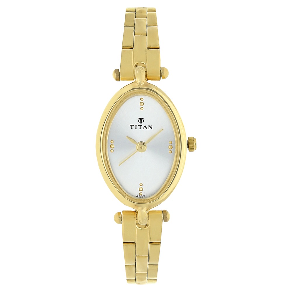 Buy Online Titan Quartz Analog Silver Dial Stainless Steel Strap Watch ...