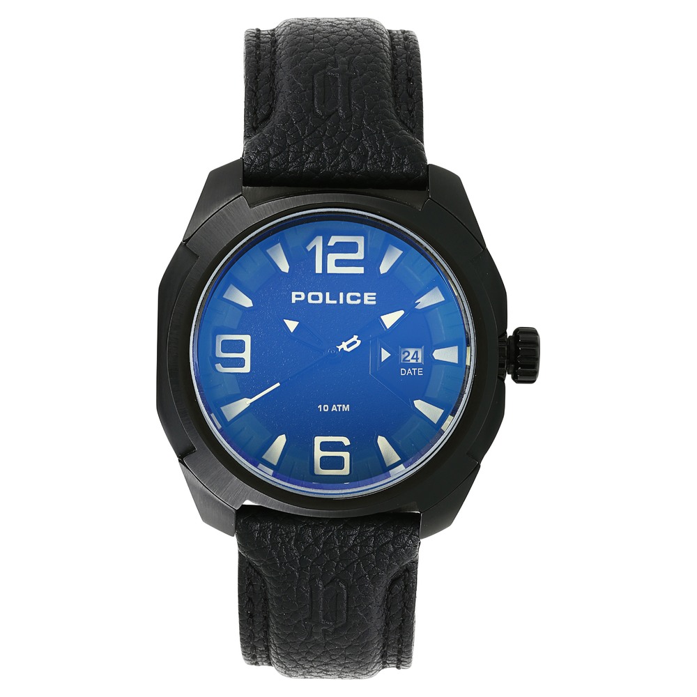 Buy Online Police Quartz Analog Black Dial Stainless Steel Strap Watch ...