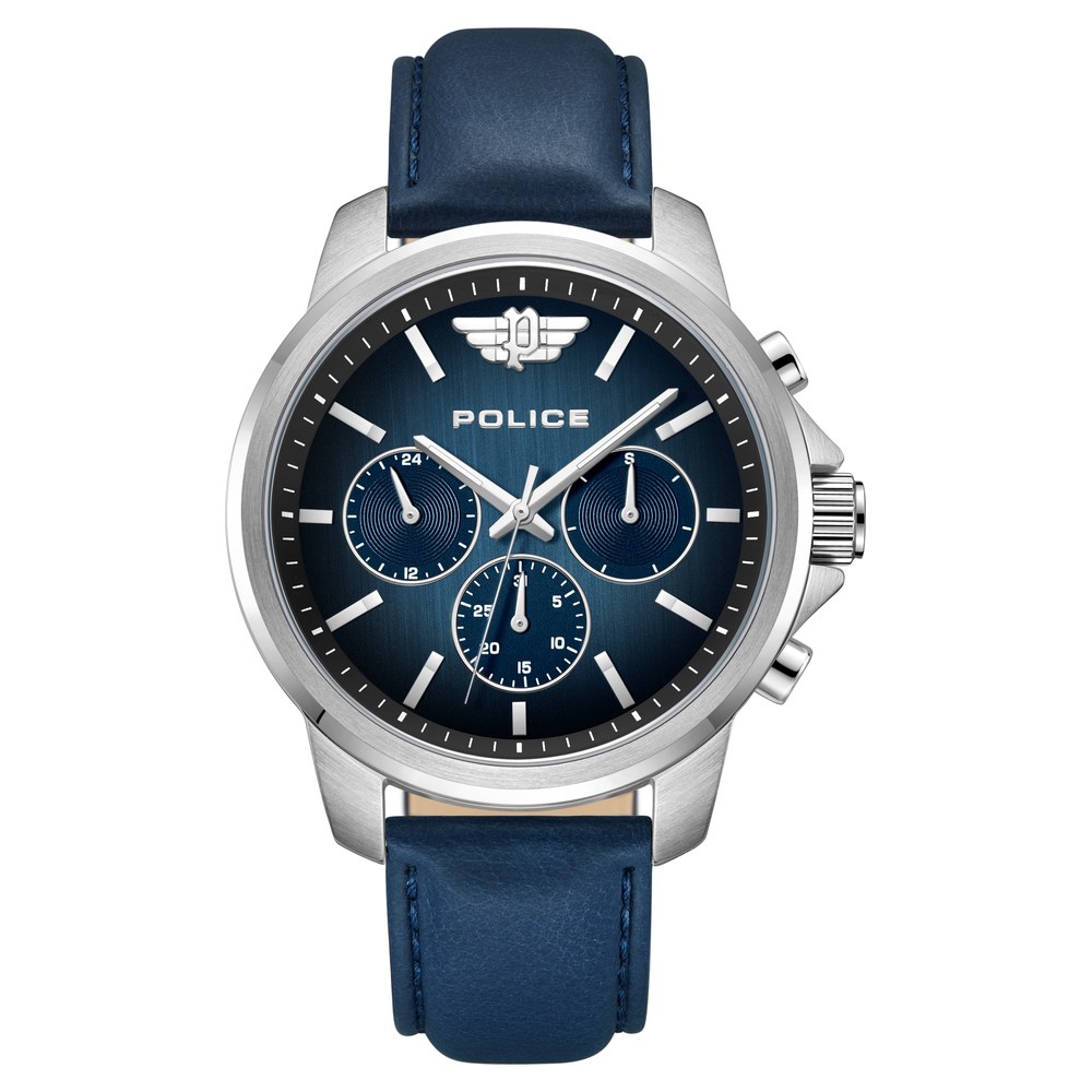 Buy Online Police Blue Dial Quartz Multifunction Watch for Men ...