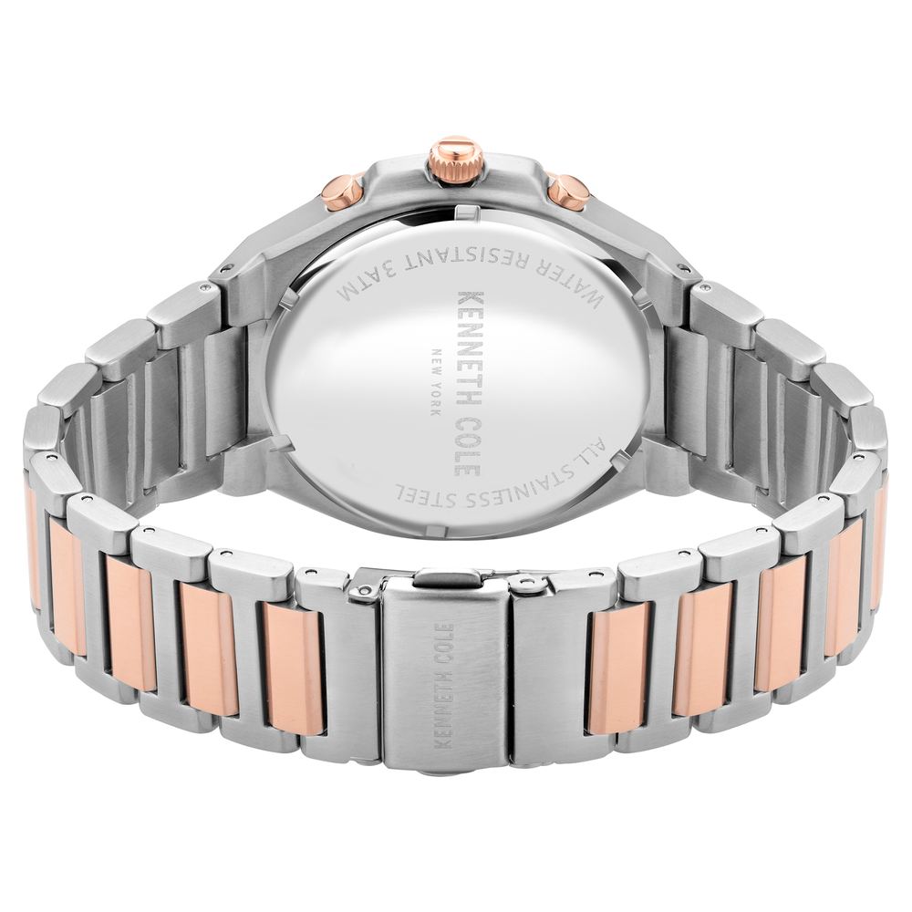 Buy Online Kenneth Cole Quartz Chronograph Grey Dial Two Toned ...