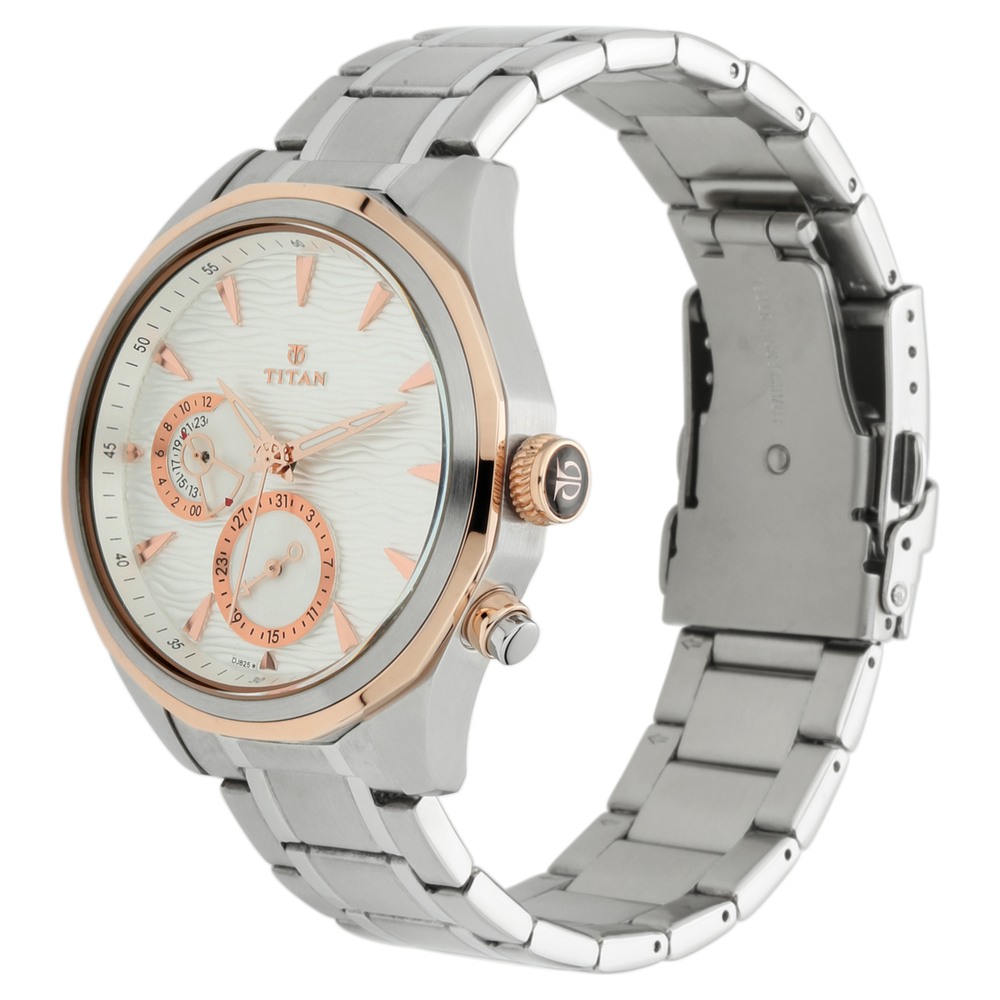 Buy Online Titan Maritime White Dial Quartz Multifunction Stainless ...