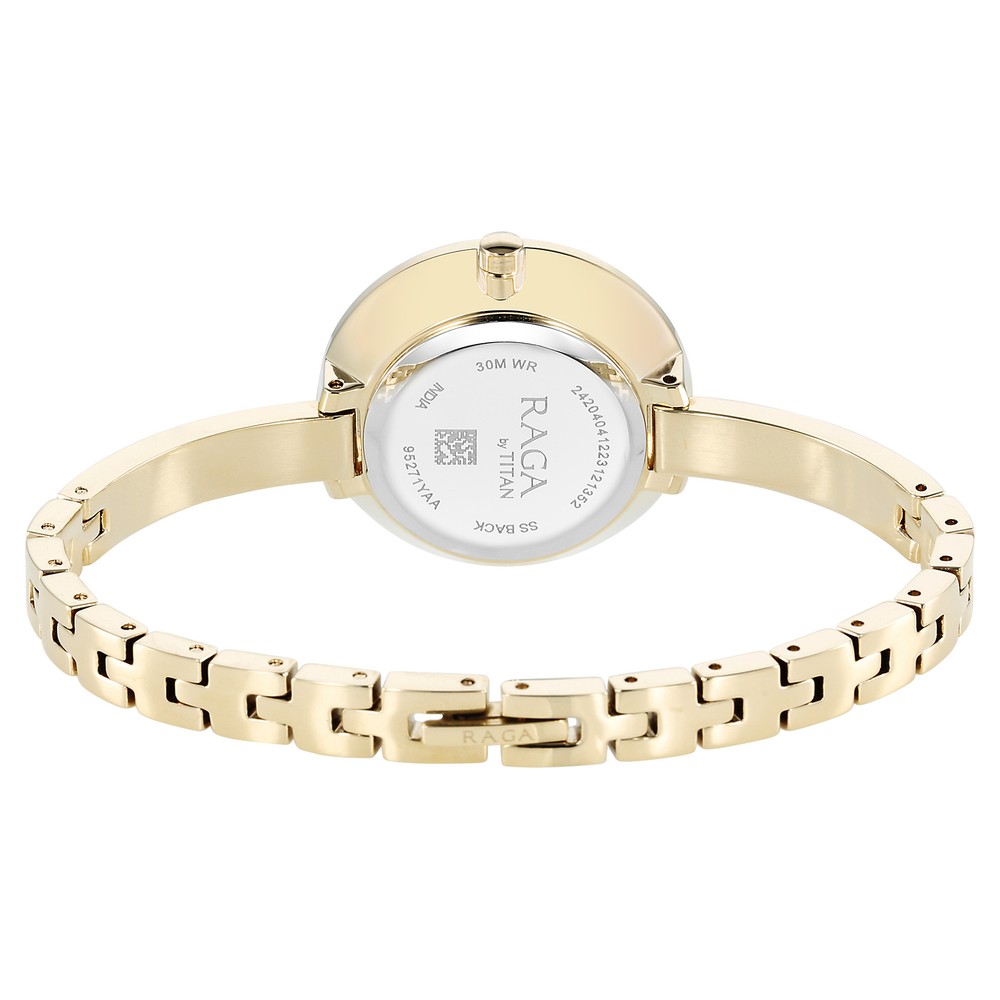 Buy Online Titan Raga Showstopper Quartz Analog Green Dial Metal Strap ...