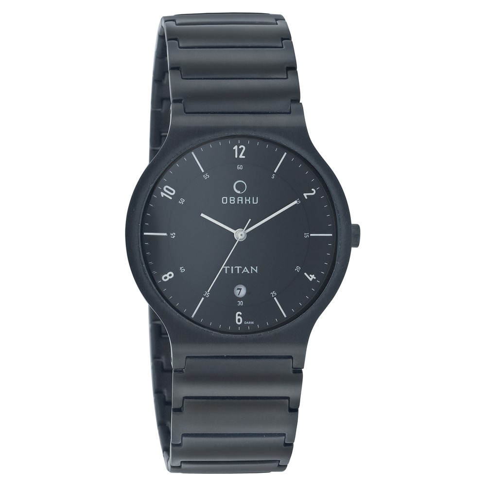 Buy Online Titan Quartz Analog with Date Black Dial Watch for Men ...