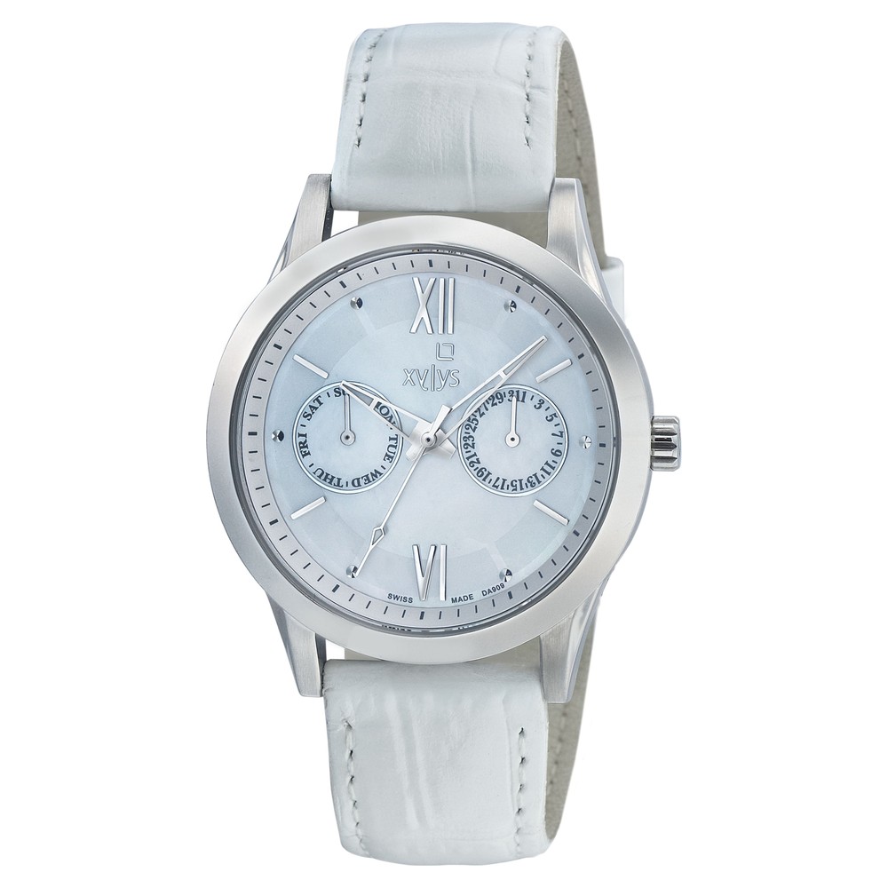 Buy Online Xylys Quartz Analog with Day and Date Mother of Pearl Dial ...