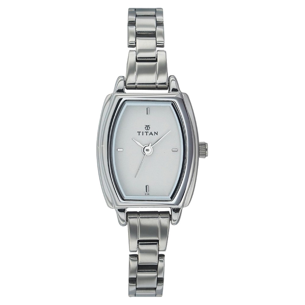 Buy Online Titan Quartz Analog Silver Dial Watch for Women - nb9644sm03 ...