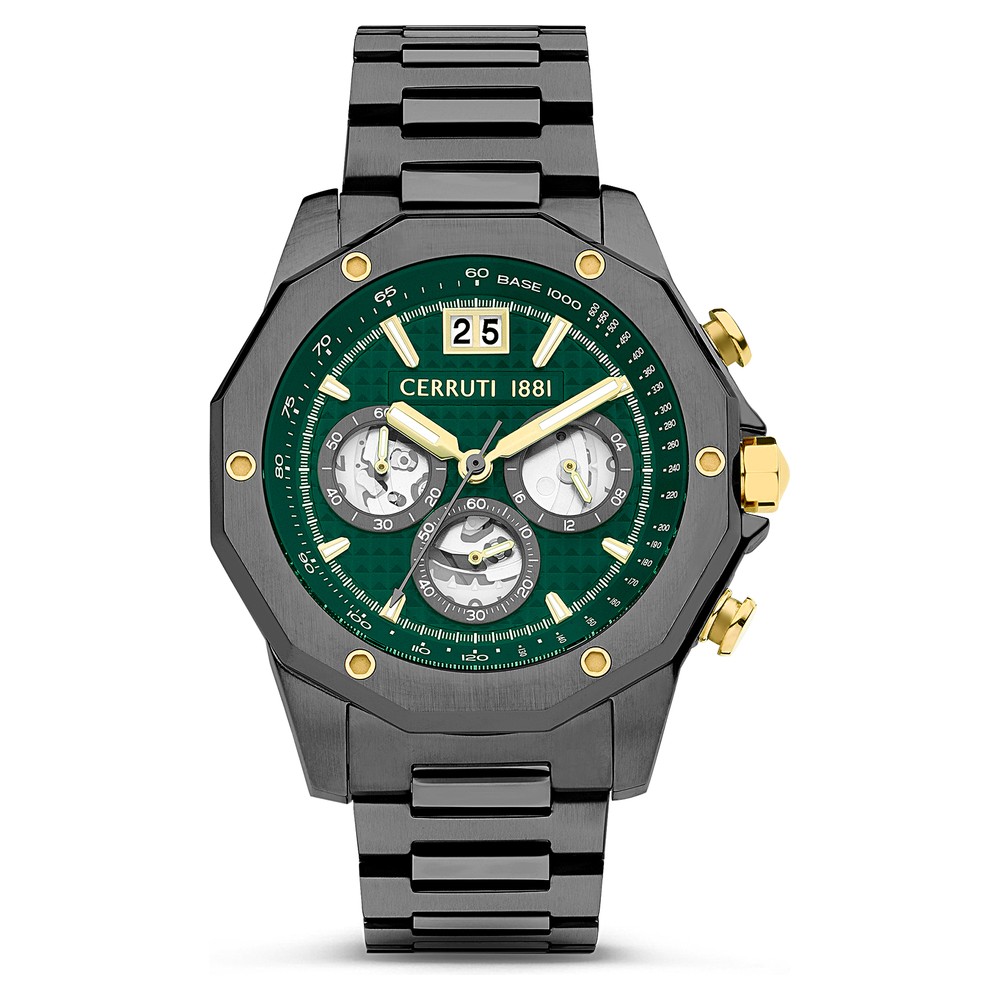 Buy Online Cerruti 1881 Green Dial Stainless Steel Strap Watch for Men ...