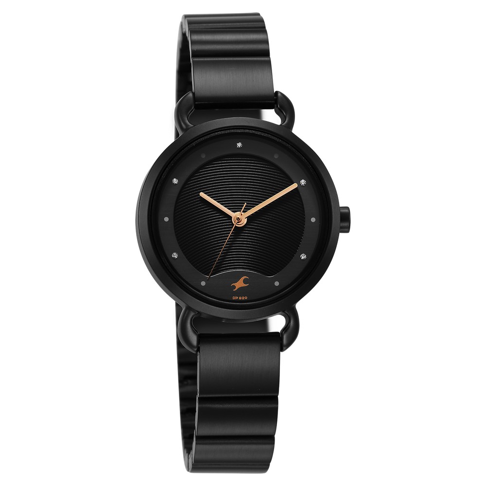 Buy Online Fastrack Pulse Quartz Analog Black Dial Black Stainless ...