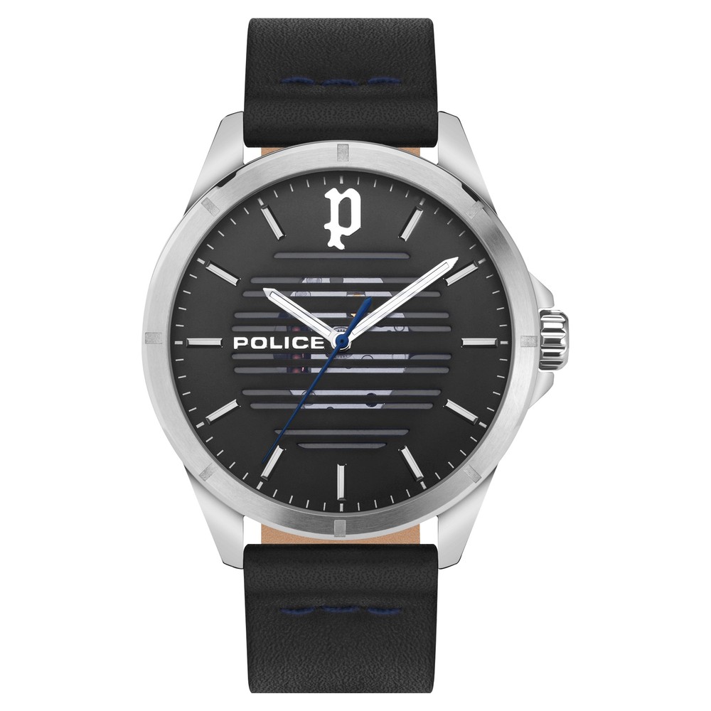Buy Online Police Grey Dial Black Strap Analog Watch for Men ...