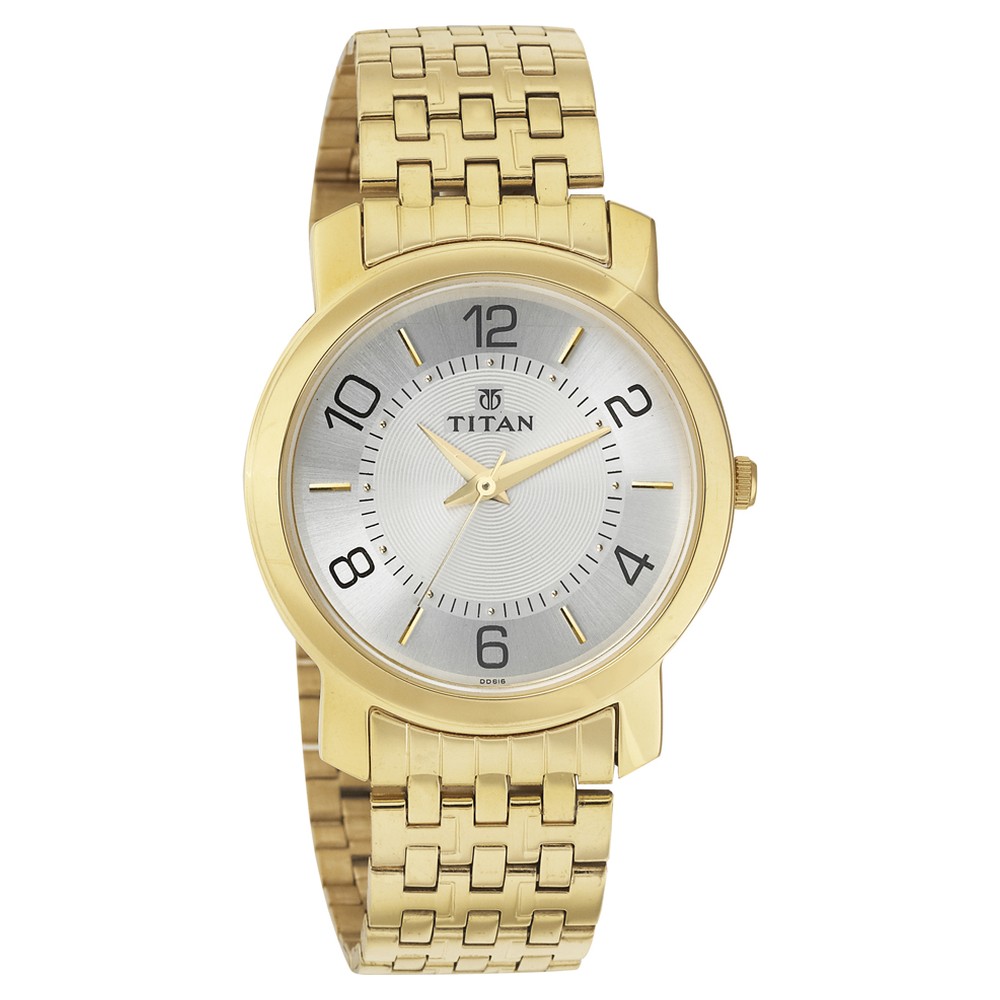 Buy Online Titan Quartz Analog Silver Dial Watch for Men - 1645ym01 | Titan