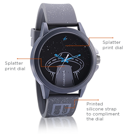 Buy Online Fastrack Space Rover Quartz Analog Brown Dial Stainless ...