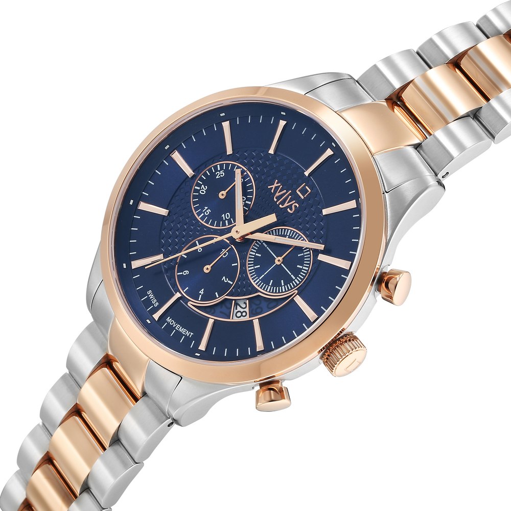 Buy Online Xylys Triumph Swiss Chronograph Stainless Steel Blue Dial ...