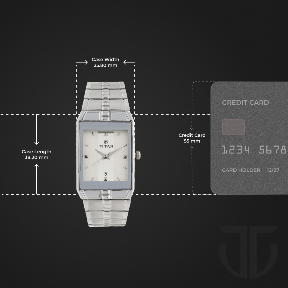 Buy Online Titan Quartz Analog with Date White Dial Stainless Steel ...