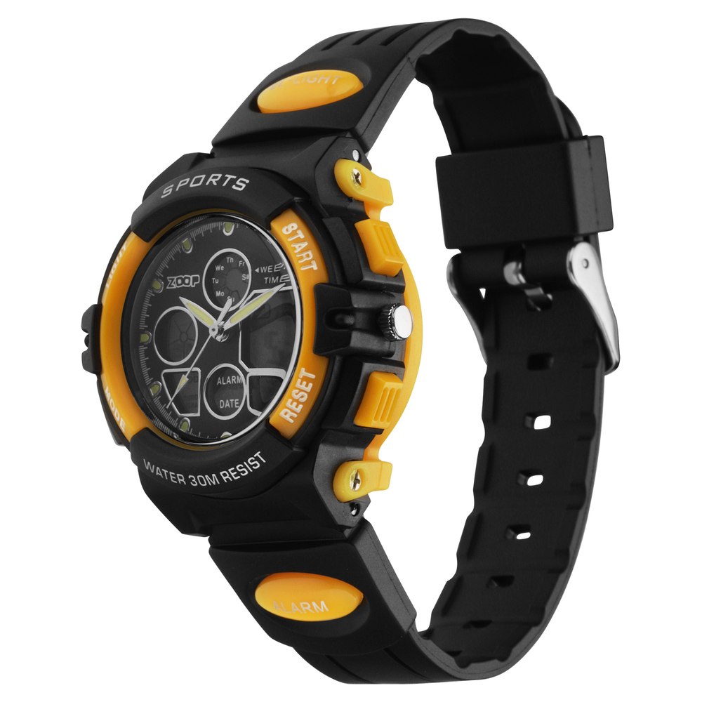 Buy Online Zoop Analog Digital Watch with Black Dial & Black Strap for ...