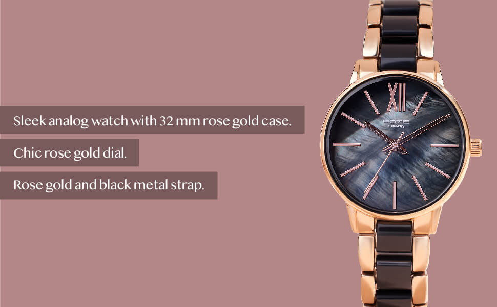 Buy Online Sonata Poze Quartz Analog Mother Of Pearl Round Dial Two ...