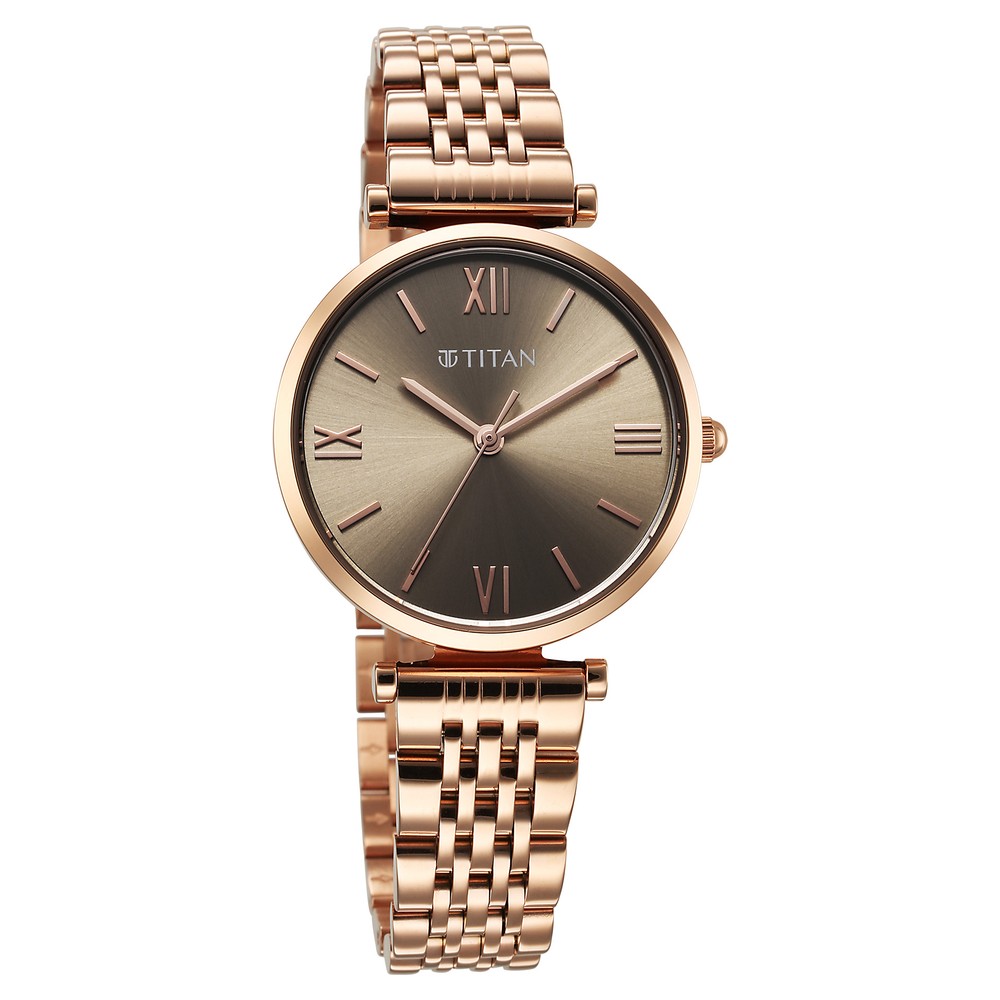 Buy Online Titan Workmode Quartz Analog Grey Dial Metal Strap watch For ...