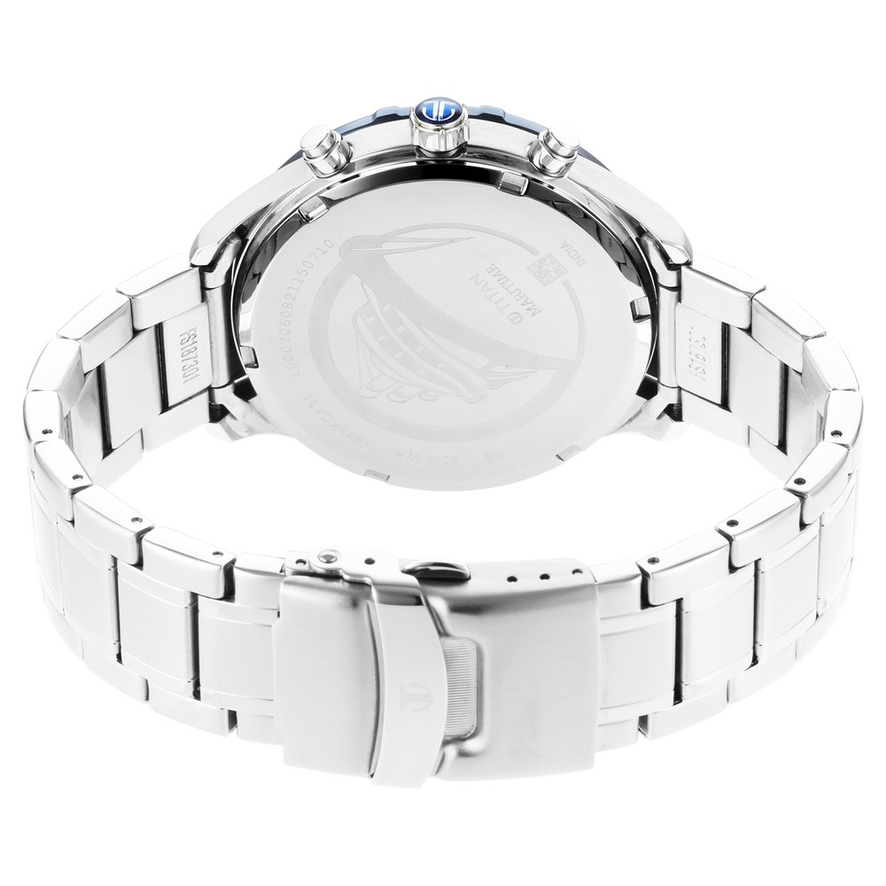 Buy Online Titan Maritime Blue Dial Quartz Multifunction Stainless ...