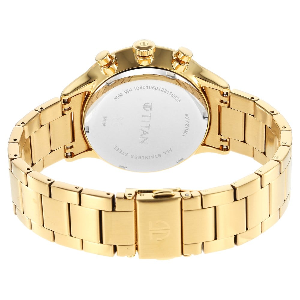 Buy Online Titan Urban Magic Silver Dial Quartz Multifunction Stainless ...
