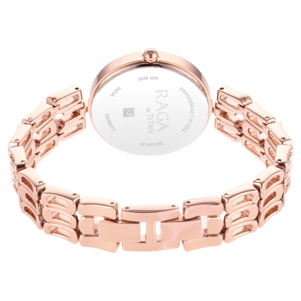 Buy Online Titan Raga Chic Mother Of Pearl Dial Women Watch With Metal ...
