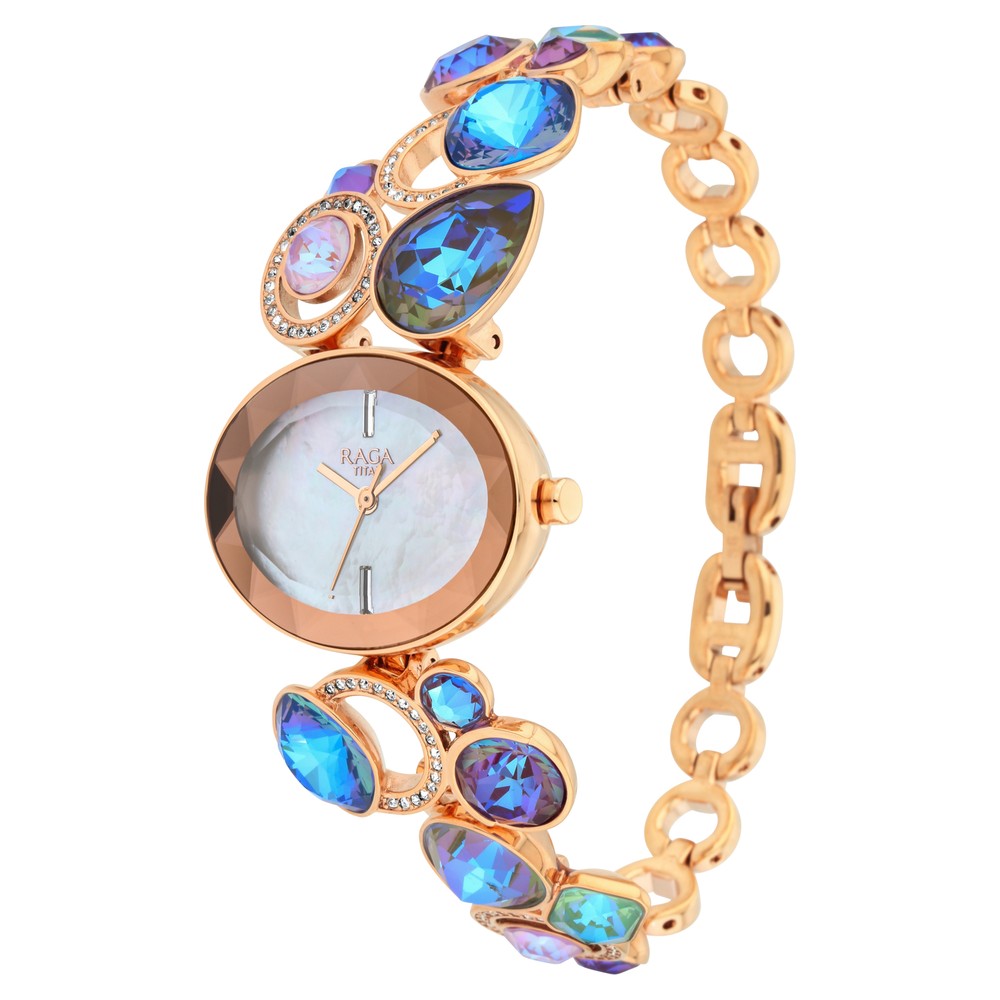 Buy Online Titan Raga Moments Of Joy Quartz Analog Mother of Pearl Dial ...