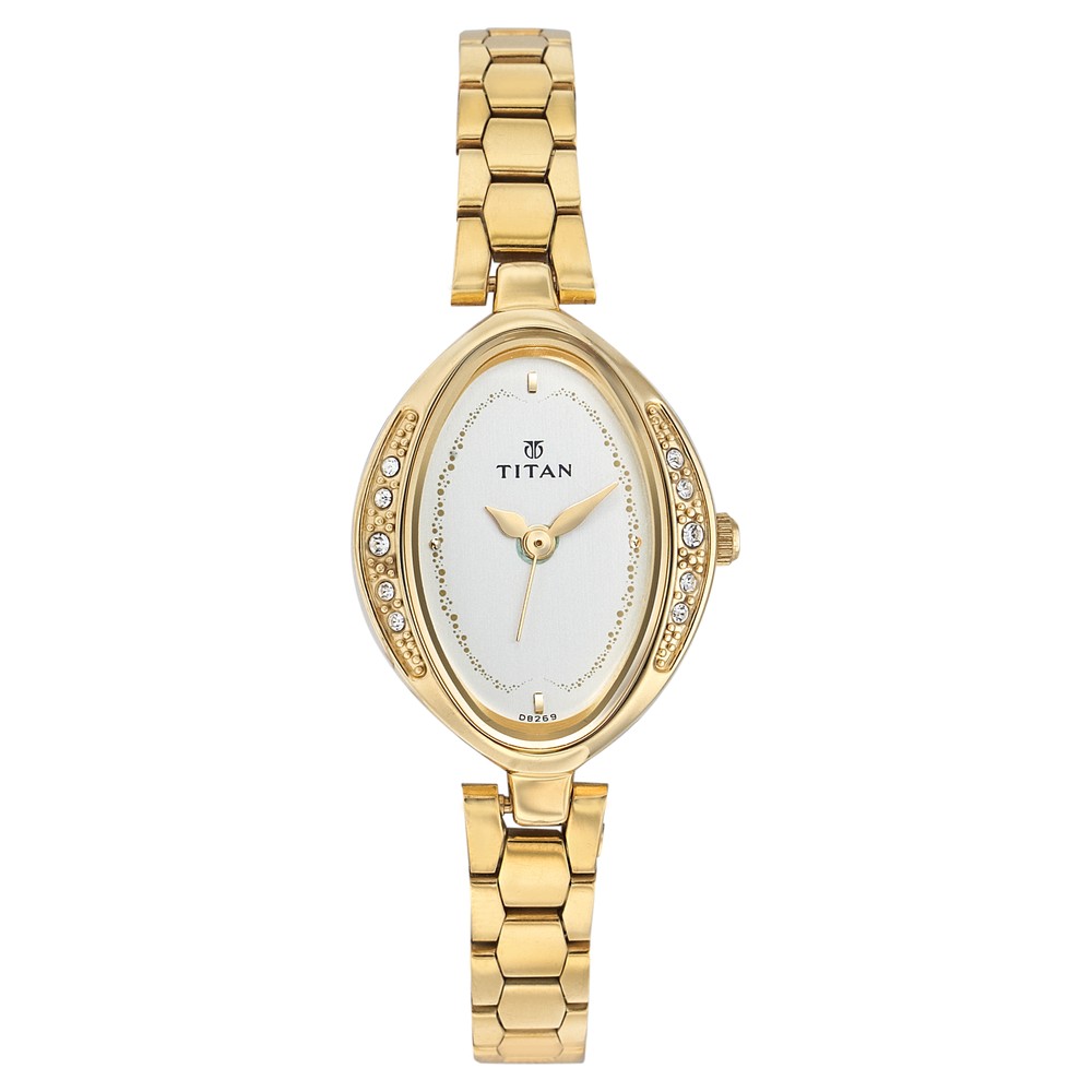 Buy Online Titan Quartz Analog Silver Dial Watch for Women - nc2476ym01 ...
