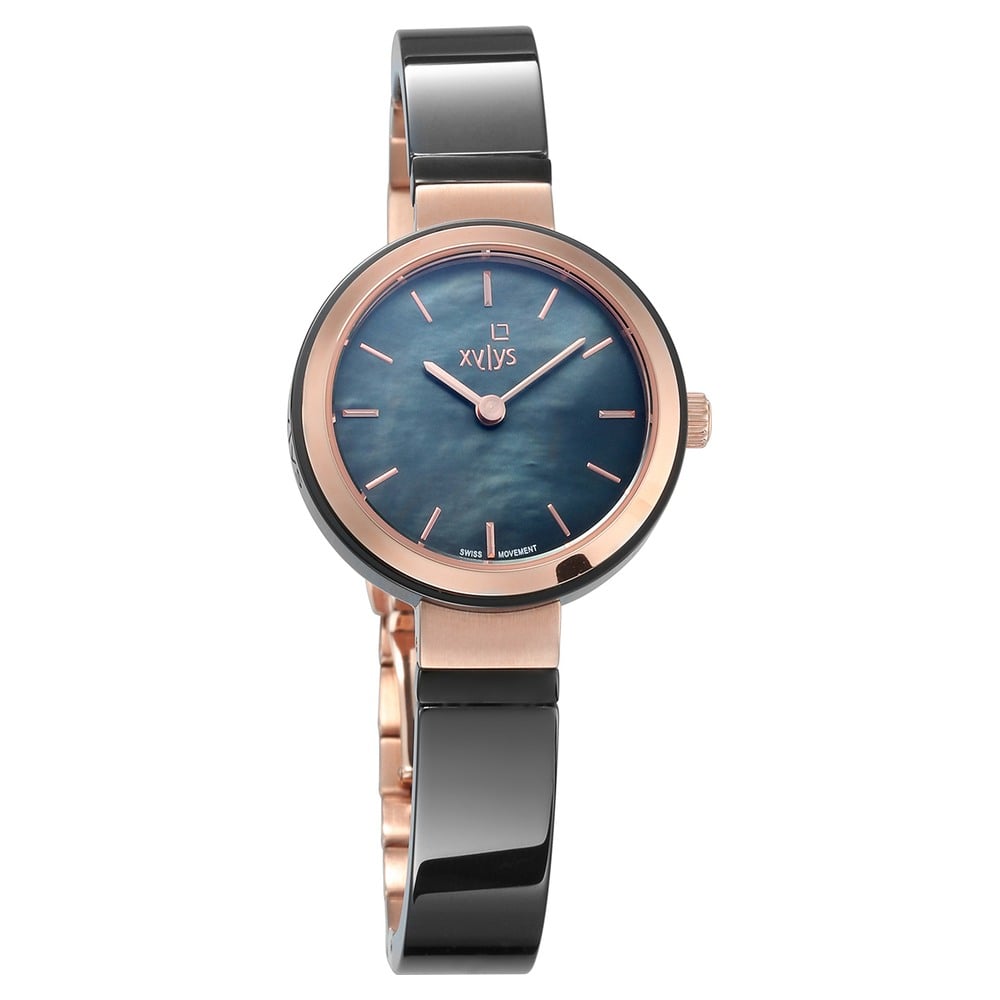 Buy Online Xylys Swiss Analog Two Toned Stainless Steel And Ceramic ...