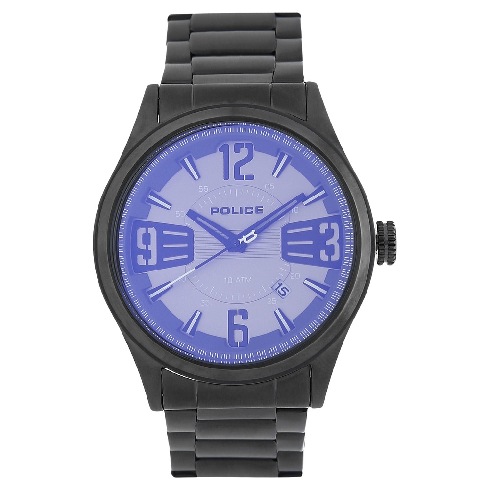 Buy Online Police Quartz Analog Grey Dial Metal Strap Watch for Men ...