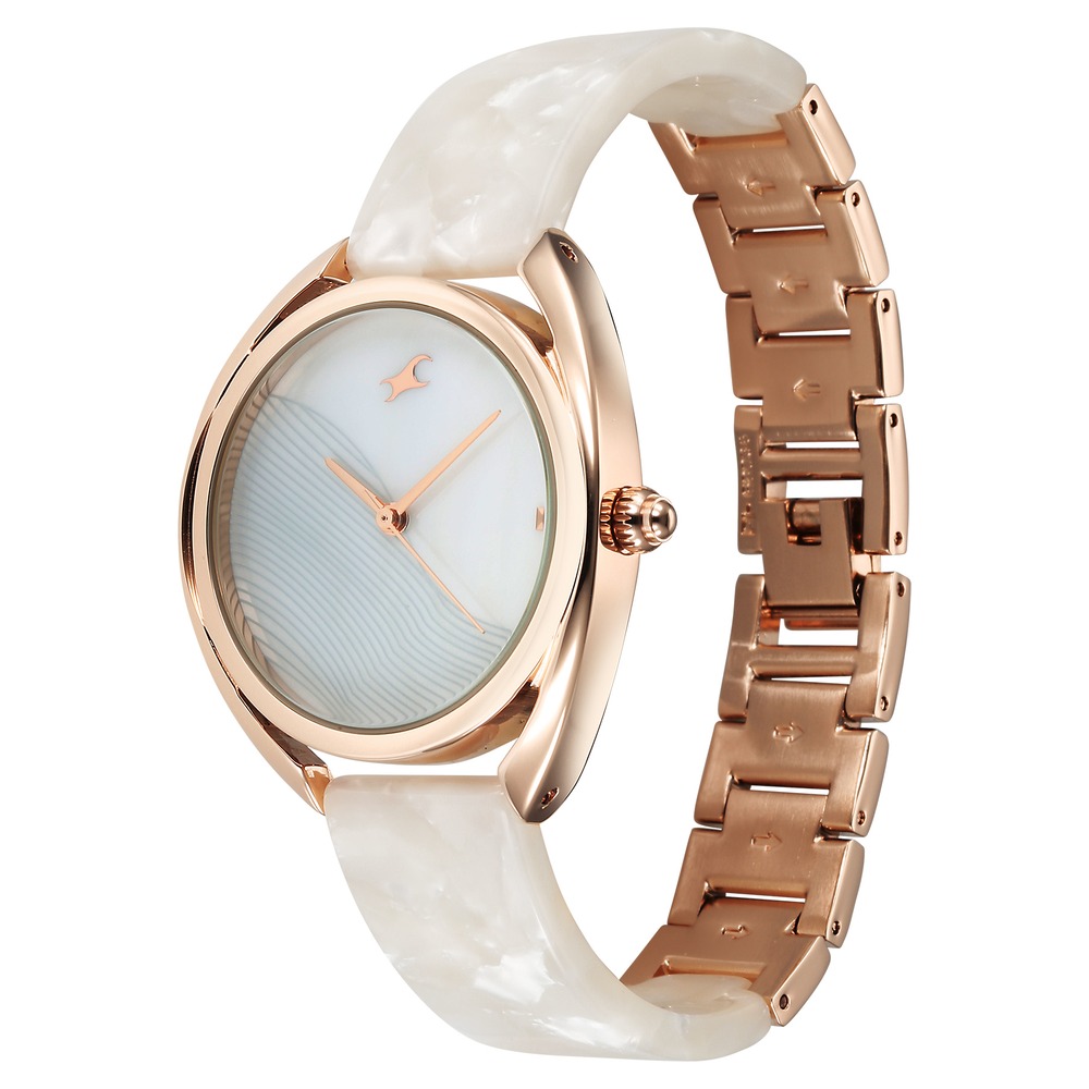 Buy Online Fastrack Younique Quartz Analog Mother Of Pearl Dial Acetate ...
