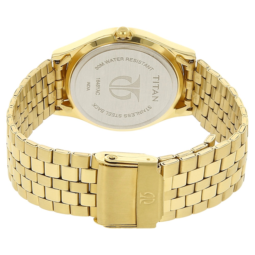 Buy Online Titan Metal Analog with Day and Date Silver Dial Quartz ...