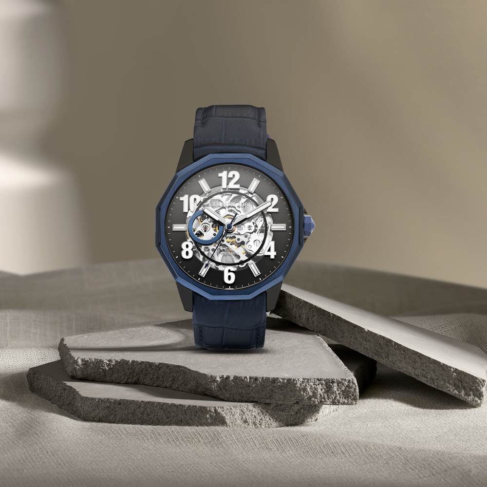 Buy Online Cerruti 1881 Black Dial Leather Strap Watch for Men ...