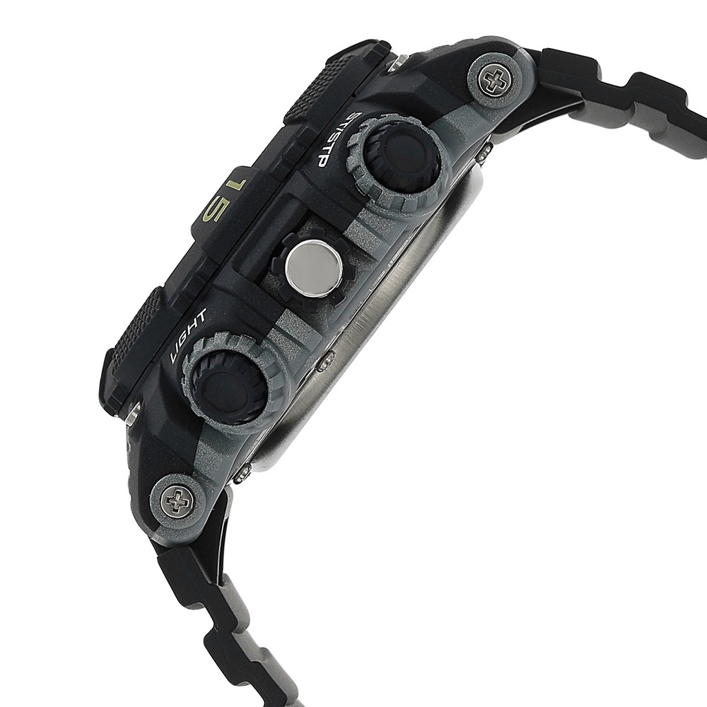 Buy Online SF Quartz Analog Digital Black Dial Plastic Strap Watch for ...