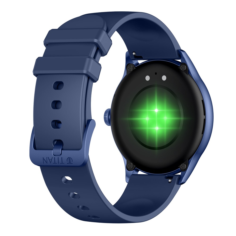 Buy Online Titan Evoke Blue: Luminous AMOLED Display & Water-Resistant ...