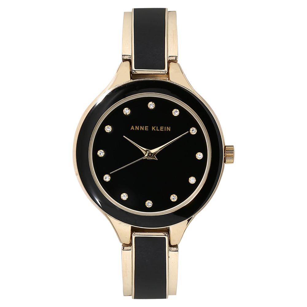 Buy Online Anne Klein Quartz Analog Black Dial Metal Strap Watch for ...
