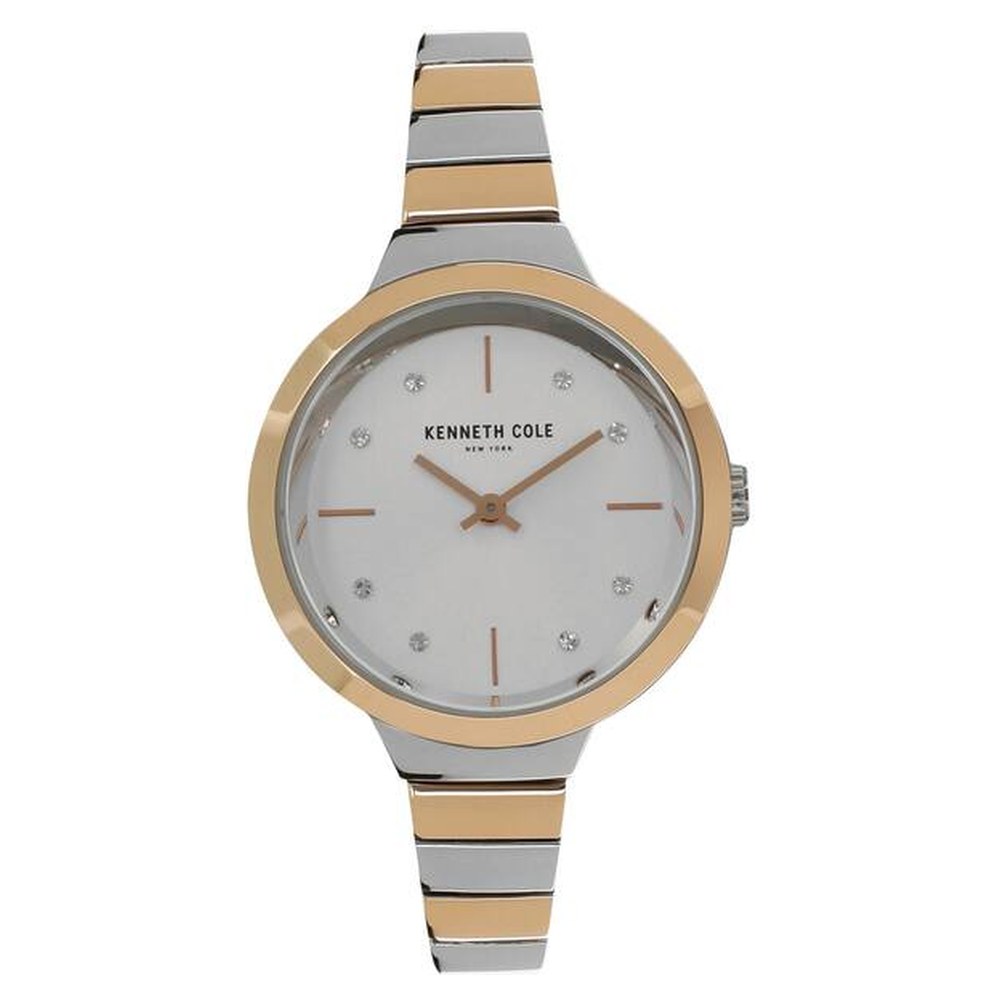Buy Online Kenneth Cole Quartz Analog Silver Dial Stainless Steel Strap ...