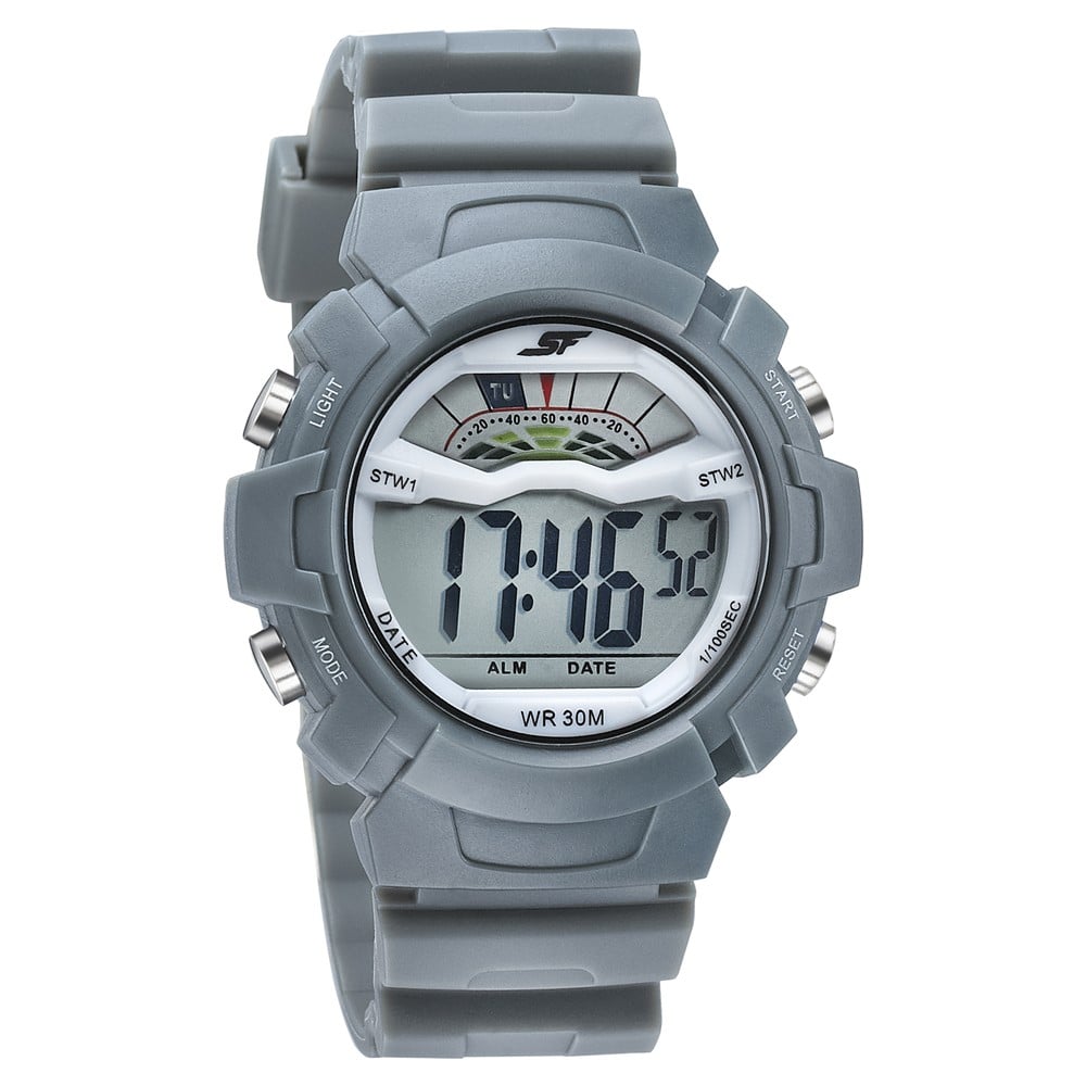 Buy Online SF Digital Dial Grey PU Strap Watch for Men - 77109pp05_p ...