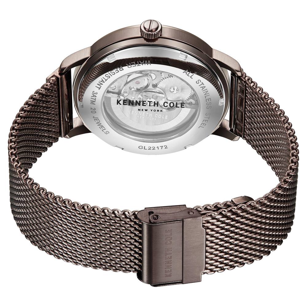 Buy Online Kenneth Cole Automatic Brown Dial Brown Stainless Steel ...