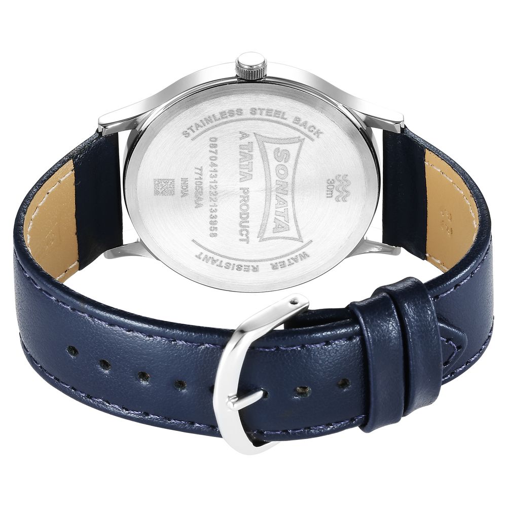 Buy Online Sonata Quartz Analog Silver Dial Watch for Men - 77105sl11 ...
