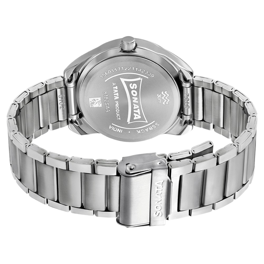 Buy Online Sonata Women of Steel Blue Dial Metal Strap Watch for Women ...