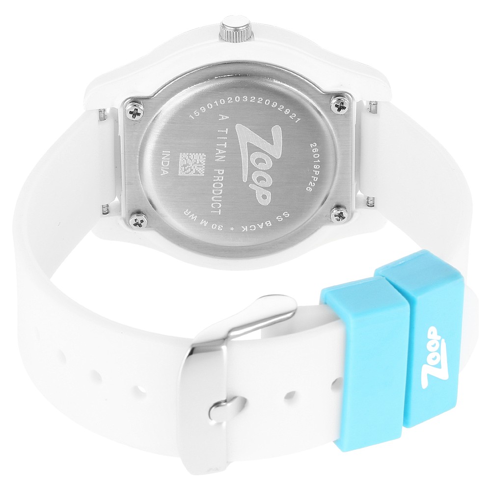 Buy Online Zoop Analog Watch with Blue Dial & White Strap for Boys ...