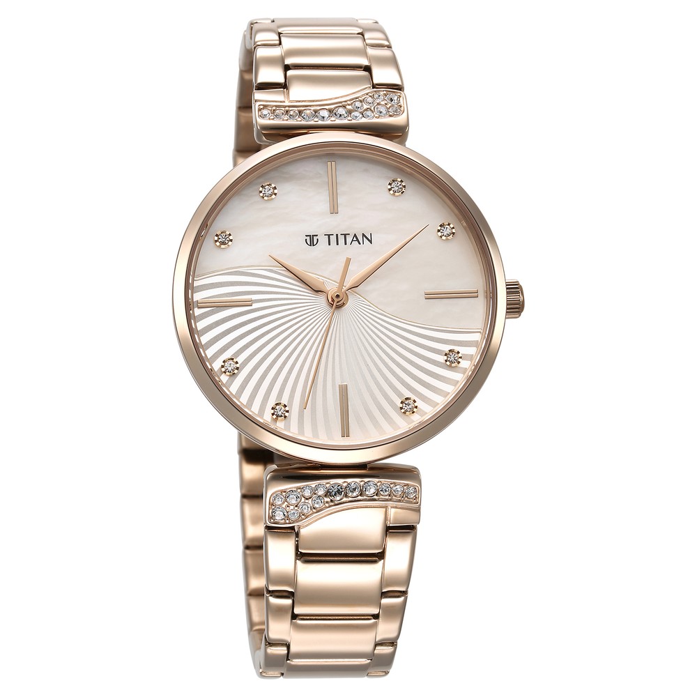 Buy Online Titan Purple Style Up Quartz Analog Mother Of Pearl Dial ...