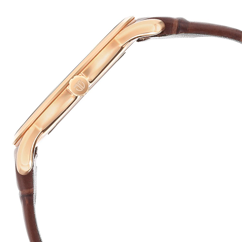 Buy Online Titan Edge Mechanical Black Dial Mechanical Leather Strap ...