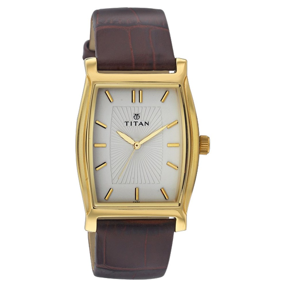 Buy Online Titan Quartz Analog Silver Dial Watch for Men - nc1530yl01 ...