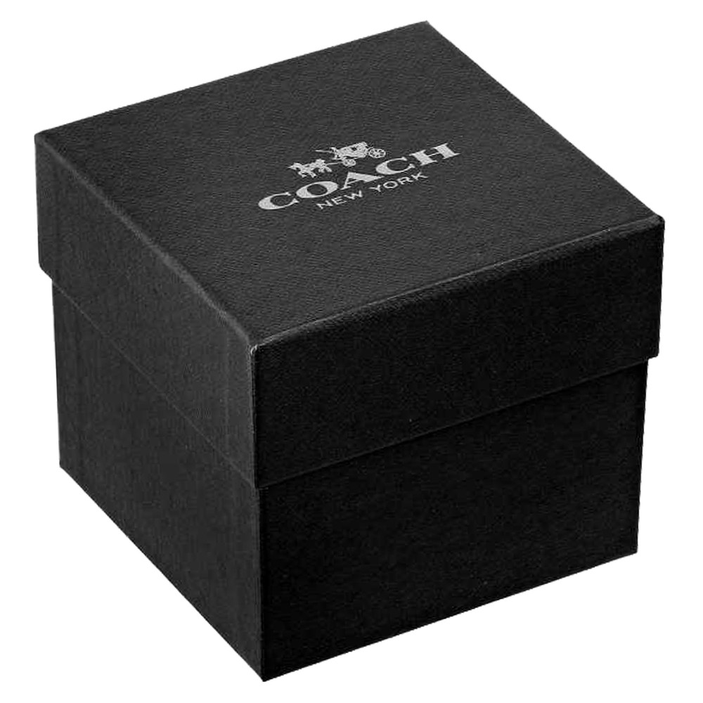 Buy Online Coach Quartz Analog White Dial Strap Watch For Women ...