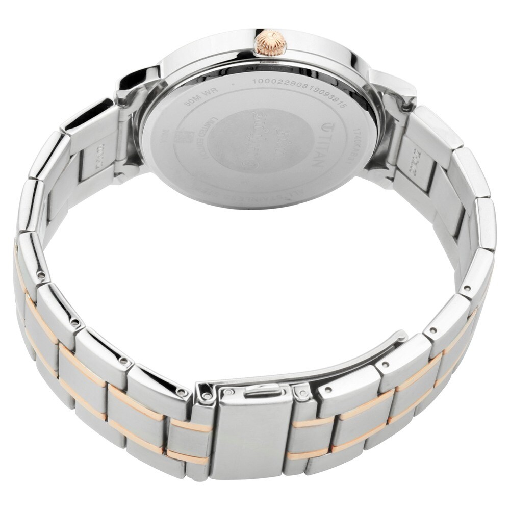 Buy Online Titan Namma Tamil Nadu White Dial Analog with Date Stainless ...