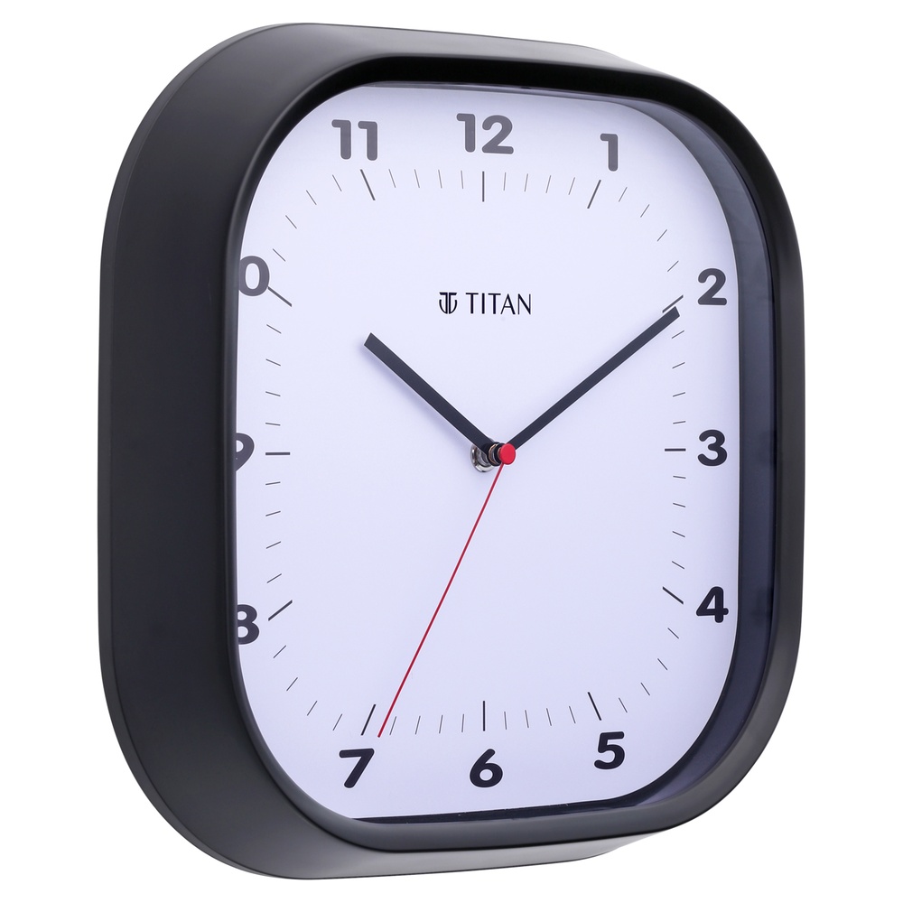 Buy Online Titan Classic White Wall Clock with Silent Sweep Technology ...
