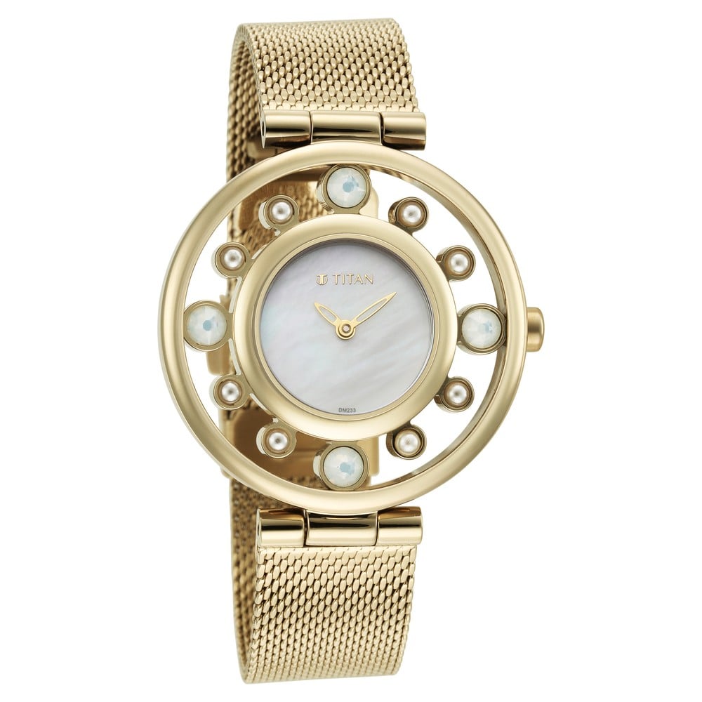 Buy Online Titan Purple Unending Beauty Mother Of Pearl Dial Women ...