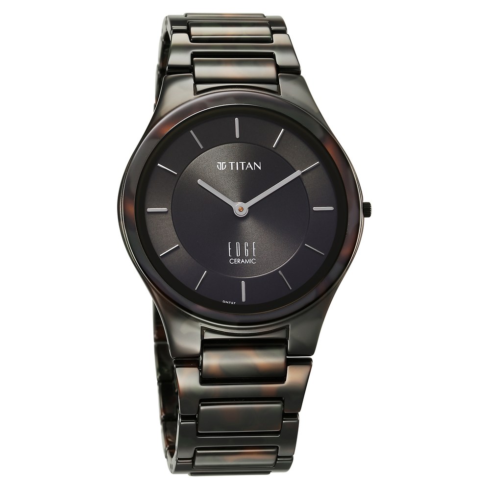 Buy Online Titan Edge Ceramic Camo Quartz Analog Green Dial Green ...