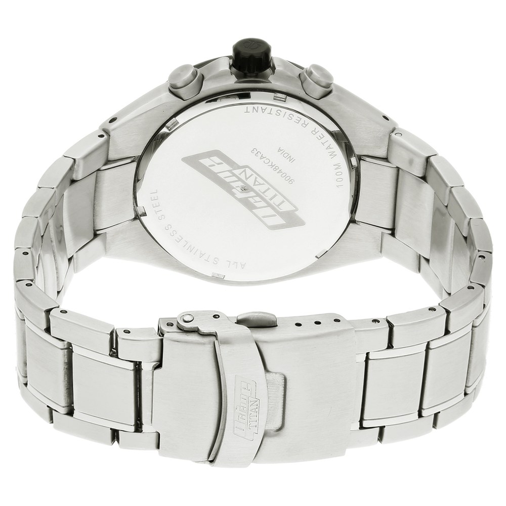 Buy Online Titan Octane Black Chrono Stainless Strap Watch for Men ...